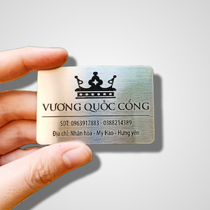 In tem inox ăn mòn đẹp giá rẻ - Mẫu 29 - Nhãn Mác 3A