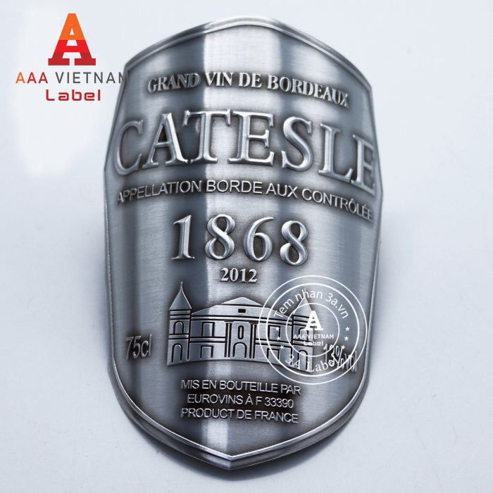 In tem nhãn rượu đẹp sang trọng - Mẫu 21 - Nhãn Mác 3A