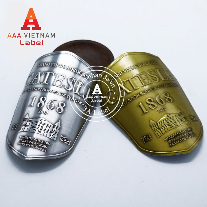 In tem nhãn rượu đẹp sang trọng - Mẫu 21 - Nhãn Mác 3A